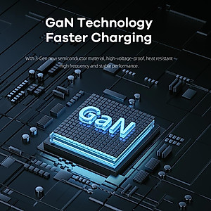 65W USB C Charger TETON ELECTRONICS, 3-Port Fast GaN Charger Block,Foldable Wall Charger Laptop Charger for MacBook Pro/Air, Dell XPS, iPhone 15 Pro Max/14/13, iPad Pro, Galaxy S23/S22, Steam Deck