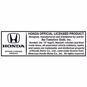 Au-Tomotive Gold Inc. Officially Licensed Black Teardrop Key Chain for Honda Accord