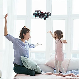 Mini Drone for Kids and Beginners, Remote Control Helicopter Quadcopter with 3 Modular Batteries, Headless Mode, Auto Hovering, 3 Speed Modes, Indoor RC Pocket Plane Gift for Boys and Girls, Red