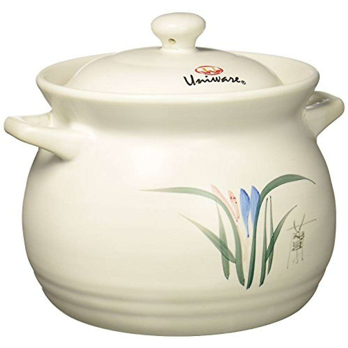 Uniware Heavy Duty Heat Proof Ceramic Pot, White, (4.3 Liter(8.6"D x 6.7"H /22cm D x 17CM H ))