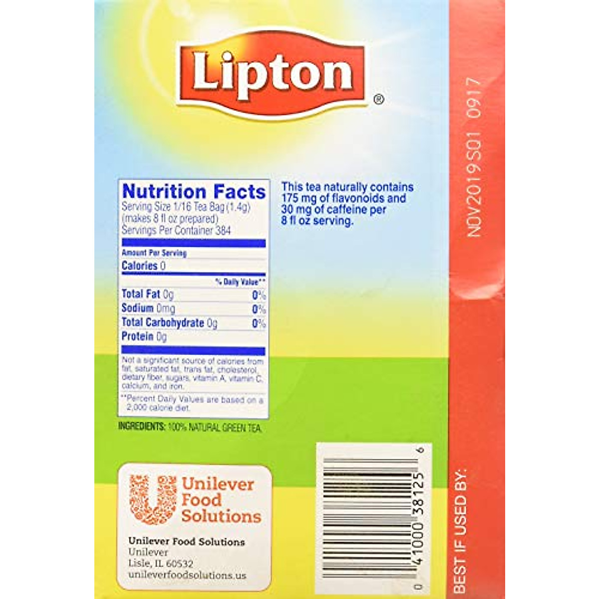 Lipton Fresh Brewed Green Iced Tea - 48 Count (Pack of 1)