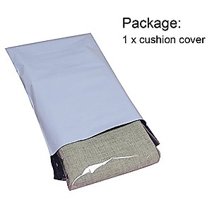 LINKWELL 18x18 inches Vintage Words Home Sweet Home Burlap Throw Pillowcase Cushion Cover (CC1289)