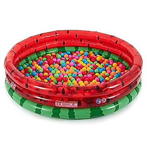 Intex 66-Inch Round Inflatable Outdoor Kids Swimming and Wading Watermelon Pool for Ages 2 and Up
