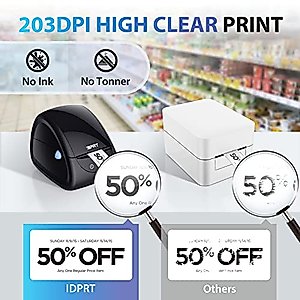 iDPRT Label Printer - SP310 Direct Thermal Label Maker, Desktop Label Printer for Home, Office & Small Business, 1" to 3.35" Label Width for Barcode, Addresses, Mailing, Support Windows, Mac & Linux
