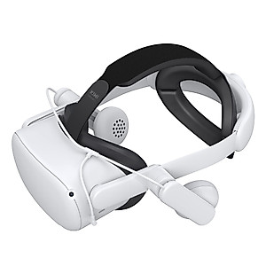 KIWI design Controller Grips and Comfort On-Ear Audio Strap Compatible with Quest 2