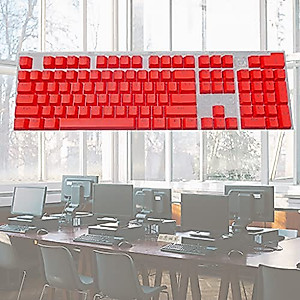 PIPL Translucent Key Cap 104pcs ABS Backlit Keycap OEM Profile Two-Color Injection Molding Key Button for Gaming Mechanical Keyboard MX Switch