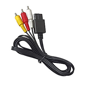 AreMe Accessories Bundle Compatible with Gamecube - AC Power Supply Adapter, AV Cable, Wired Controller, Extension Cable and Memory Card for Gamecube NGC System