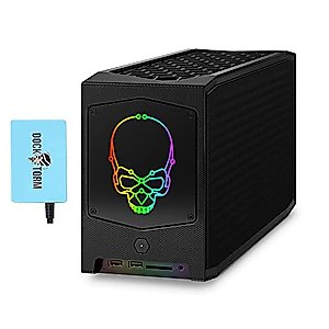 Intel NUC 11 Extreme Mini Desktop NUC11BTMi9 Black i9-11900KB 8-Core, 64GB RAM, 2x1TB PCIe SSD (2TB), UHD, WiFi 6, Bluetooth 5.2, Ethernet LAN (RJ-45), SD Card, Win10P with Hub