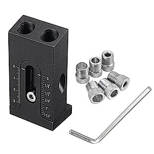 pocket screw jig Pocket Hole Jig Kit 6/8/9.5mm Angle Drill Guide Woodwoorking Tool Hole Puncher Locator Jig Drill Bit Carpentry Tools Set