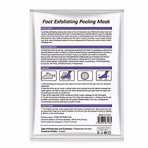 Foot Peel Mask -(3PACK) Exfoliating Foot Peel Mask, Peel Away Calluses & Dead Skin, Baby Soft Smooth Touch Feet-Men Women (lavender)