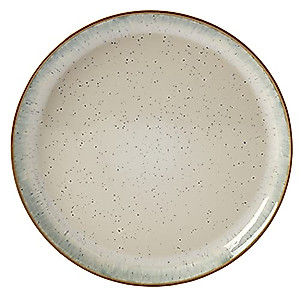 Tabletops Gallery Speckled Farmhouse Collection- Stoneware Dishes Service for 4 Dinner Salad Appetizer Dessert Plate Bowls, 12 Piece Hanover Dinnerware Set in Teal
