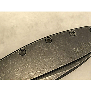 Gray Titanium Deep Pocket Clip & Screw Set For Kershaw 1660 Leek Frame Lock Only