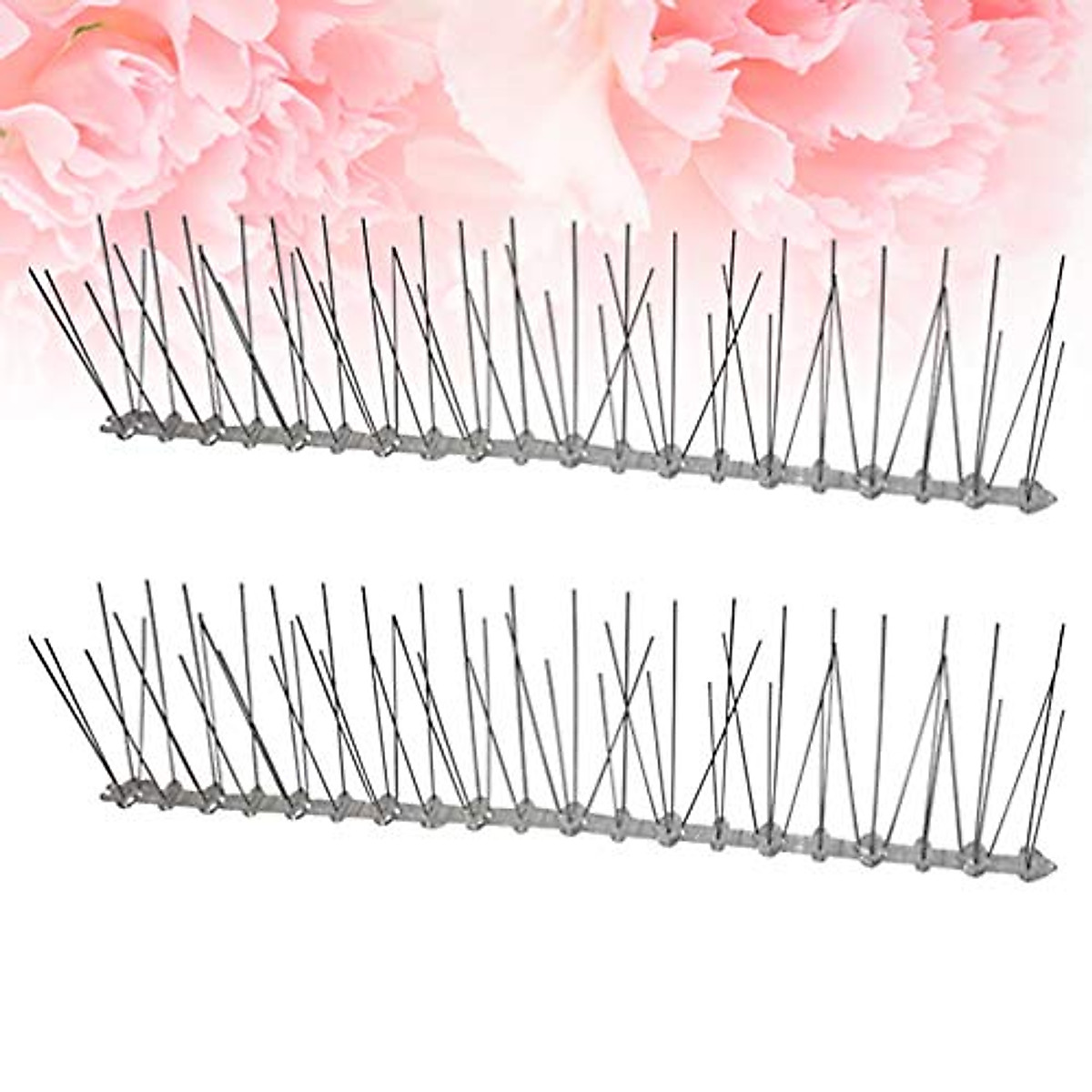YARDWE 2pcs Bird Spikes Anti- Bird Nails Bird Repellent Metal Bird Deterant Spinners Stainless Steel Pigeon Spikes for Pigeon and Other Small Birds