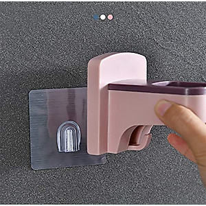 AKOAK 3 Pcs Hair Dryer Holder Stainless Steel Wall Mounted Hair Care Tool Holder Waterproof and Perforation-Free Bathroom Storage Rack