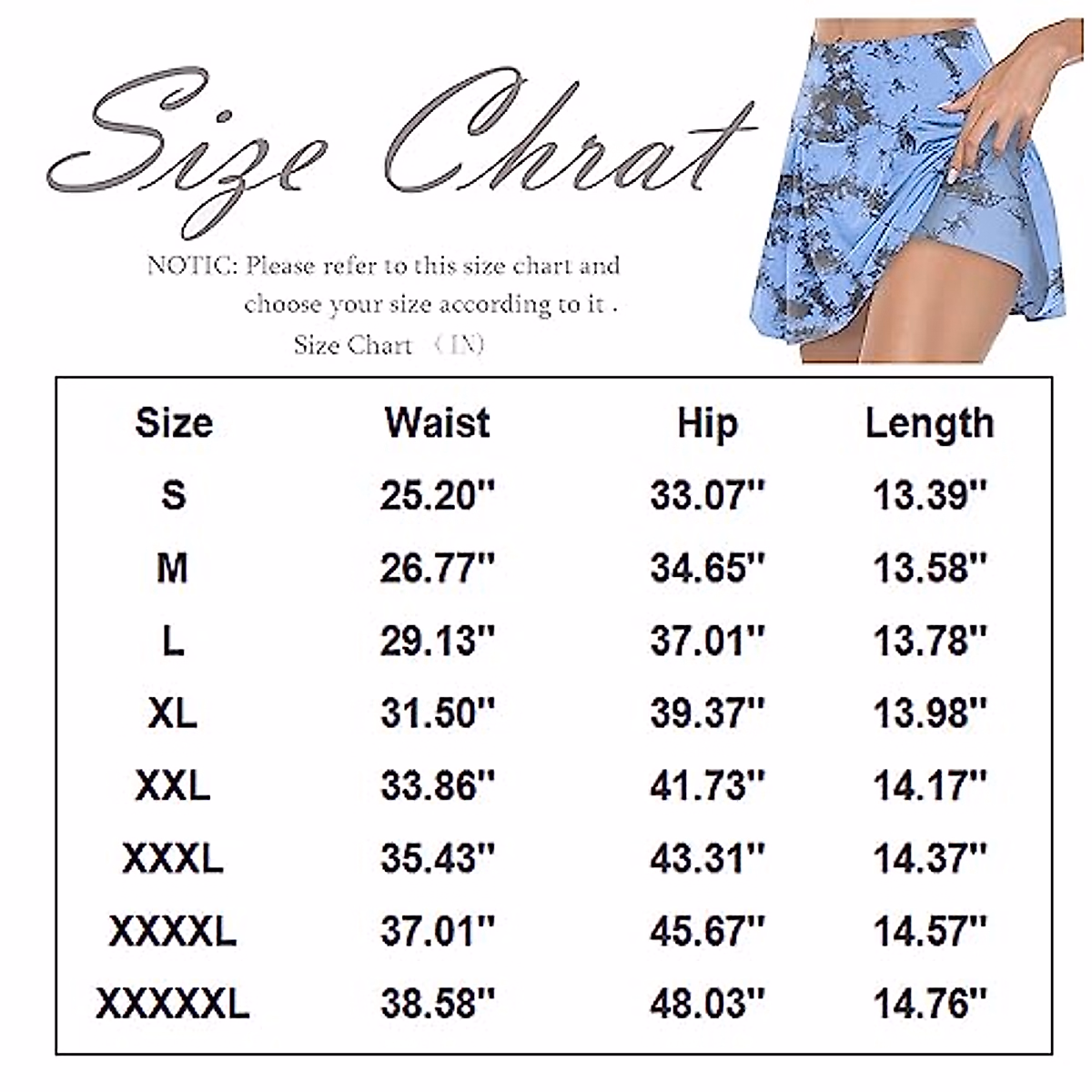 Skort for Women Knee Length High Waist Skorts Skirts for Women Golf Pleated Built-in Shorts Skirts Casual Skirt