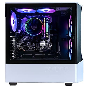 Periphio Castle Prebuilt Gaming PC - AMD Ryzen 5 4600G CPU (4.2GHz Turbo) | Radeon Vega 7 iGPU (4GB) | 1TB M.2 NVMe SSD Storage | 16GB DDR4 RAM | Windows 10 Gaming Desktop Computer | 5G-WiFi + BT