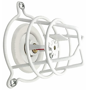 Happy Tree (2 Pack) White Fire Sprinkler Head Guard Cover for Both 1/2" & 3/4" Fire Head for Protecting Flush Mount & Side Wall & Pendent Head Semi - Recessed Sprinkler Head Cage