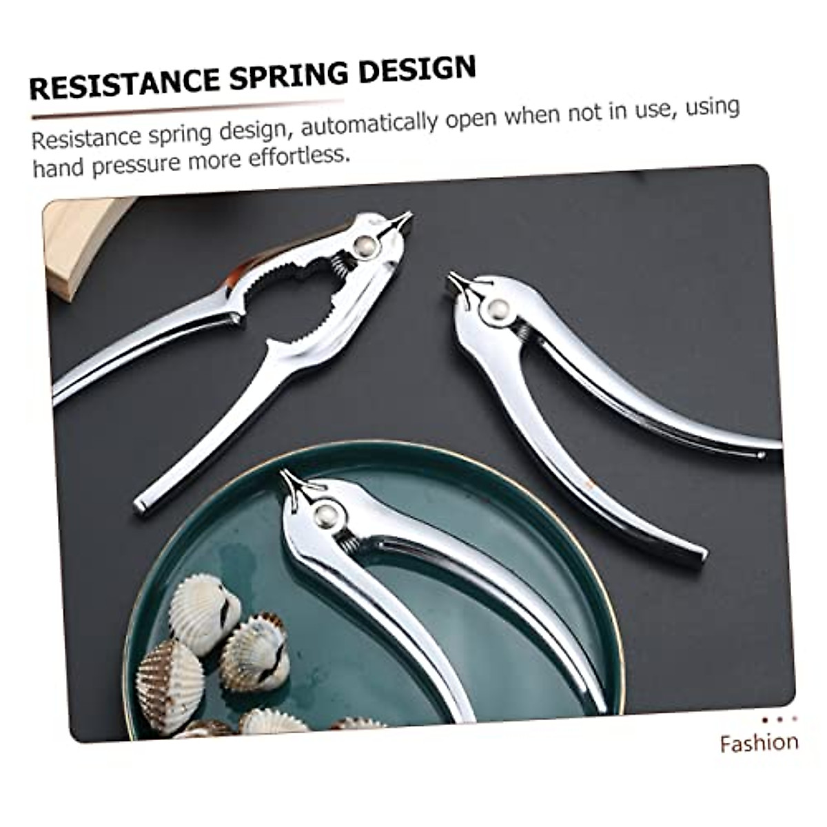 BESTonZON 3pcs Clam Opener Cover Clip Crab Tools Home Tools Specialty Tools Shellfish Clam Rake with Basket Seafood Opening Cutter Sturdy Clam Opening Tool Daily Use Clam Opener Clam Clip