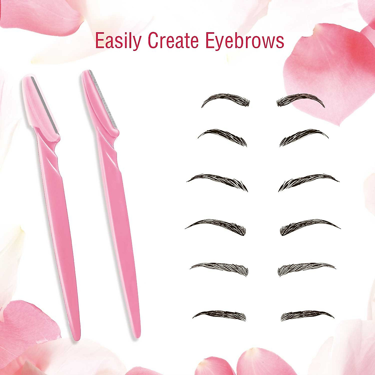 36 Pieces Eyebrow Razor Multipurpose Exfoliating Dermaplaning Tool Eyebrow Shaper Face Razor for Women Man With Precision Cover (Pink, Blue, Yellow)