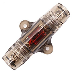 Magic source Inline 60A MANL Fuse Holder with 1ft 8 Gauge AWG Oxygen Free Copper Power Wire and O-Ring Copper Terminal to Protect Car Audio Amplifier from The Current (60A)