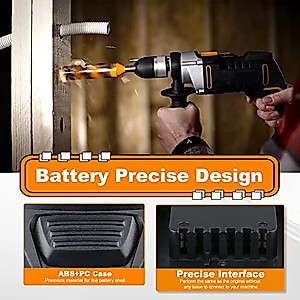 VINIDA 2 Packs 6.0Ah Replacement Battery for Worx Battery 20v WA3520, WA3525, WG151s, WG155s, WG251s, WG255s, WG540s WG545s, WG890, WG891, Battery for Worx 20v Cordless Tools