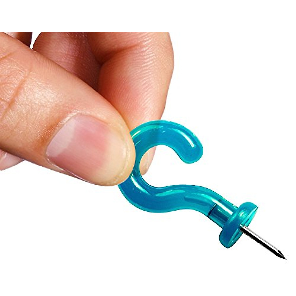 Pinhooks Wall Hooks Dream Pack - Pastel (Blue/Pink/Yellow) - 40 Small Decorative Reusable Hanging Hooks for All Your Organizing and Decorating Needs !