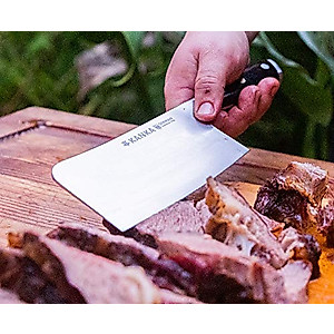 7" Meat Cleaver Professional Stainless Steel Butcher Knife