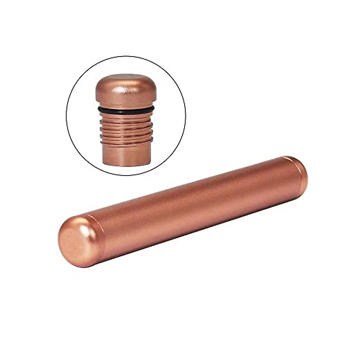 Metal Tube Container, Tube Airtight Waterproof Storage Holder, Travel Storage Box Fit in Pocket Purse Lightweight Portable for Travel 2Pcs