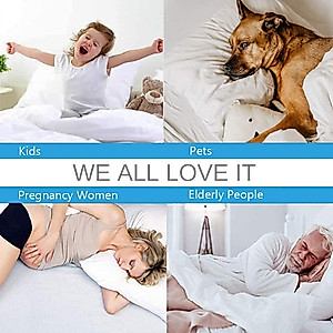 Waterproof Mattress Protector California King Size Cooling Mattress Protector Pad Cover Breathable Fitted Sheet Style Deep Pocket Soft Noiseless Mattress Protector Cal King