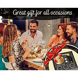 Cocktail Smoker Kit with Torch, Old Fashioned Smoker Kit with 6 Flavors Wood Chips, Bourbon Smoker Kit, Drink Smoker Infuser Kit, Aged and Charred Cocktail Smoker Kit Awesome Gift for Men (No Butane）