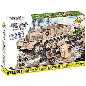 496 Pcs Hc WWII /2274/ Sd.Kfz.7/1&2Cm Flakvierli -Executive Edition