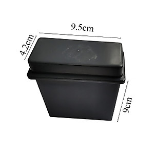 MUHWA 24 Places Microscope Slides Staining Rack and Jar, Gray