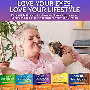 Vision Defender Meso Zeaxanthin Vegan Eye Supplement MZ- Protect and Improve Ocular Health & Eye Care, High Strength Antioxidant Carotenoid Meso-Zeaxanthin for Eyes (90 capsules/One-A-Day) Made in UK
