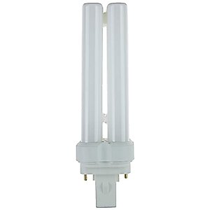 Sunlite FDL28 Fluorescent Quad Tube Plug-in Bulb, 28 Watt, 10,000 Hour Life Span, GX32D-3 Base, 1350 Lumens, for Fluorescent Ceiling Fixtures, Lamps, 5000K Daylight, 1 Pack