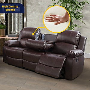 Beverly Fine Furniture Alpine Living Room Recliner Set Include Love seat, Sofa, 2-Piece