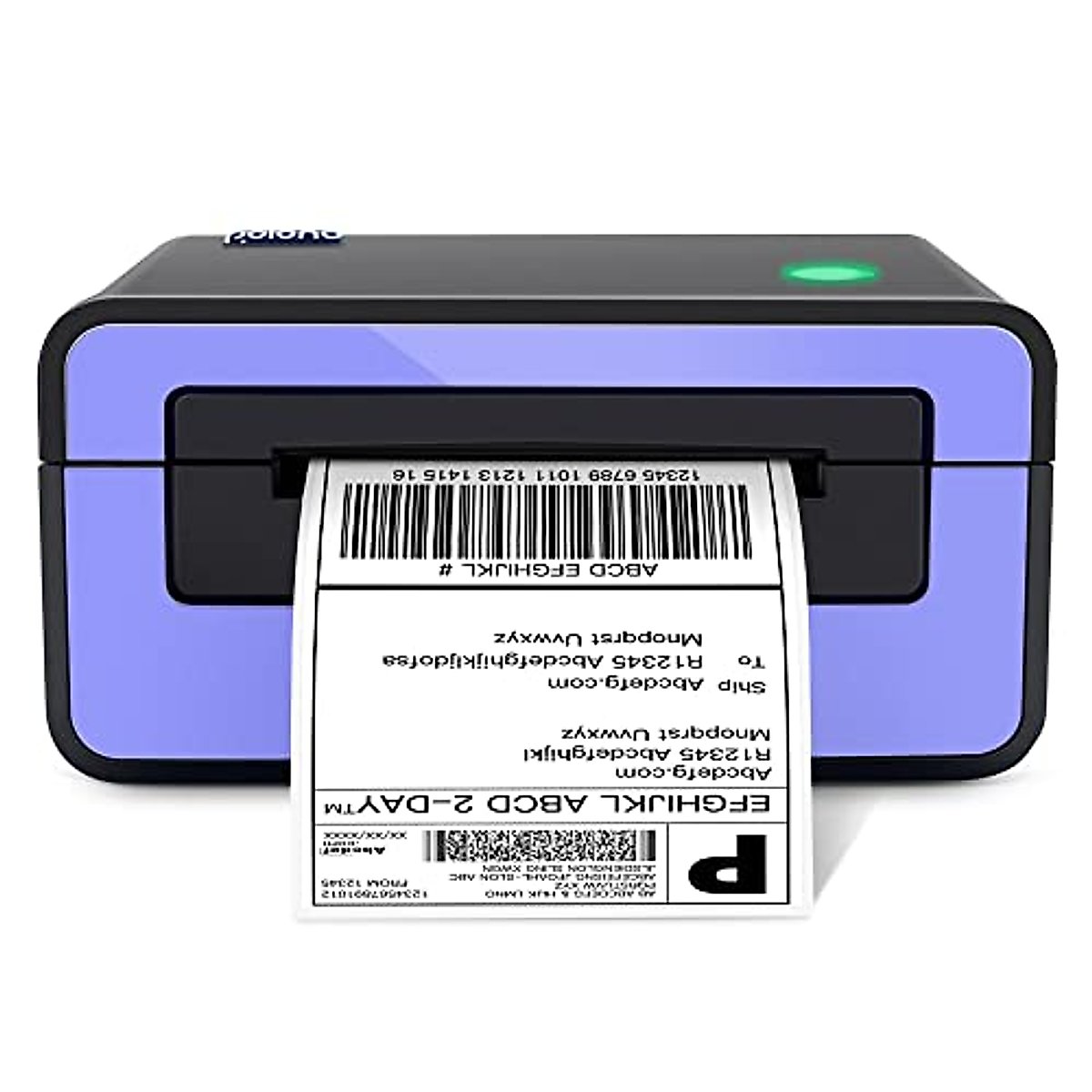 POLONO Shipping Label Printer, PL60 4x6 Label Printer for Shipping Packages, Direct Thermal Printer, Compatible with Windows, Mac, Linux, Widely Use for Shopify, Ebay, Amazon, UPS, FedEx, Etsy