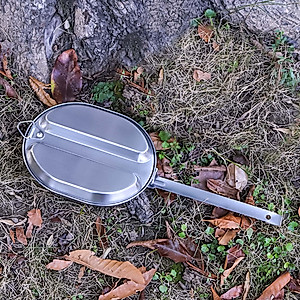 Goetland 304 Stainless Steel US Military Mess Kit Plate Set GI Type Outdoor Camping Hiking Picnic BBQ Beach