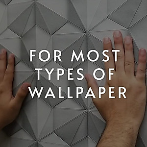 ROMAN Products 234 Heavy Duty Clear Wallpaper Adhesive, Strippable, 1-Gallon (280 Sq. Ft.)