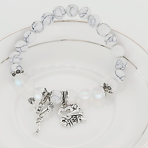 HUTIMY Cheer Bracelet Beads Bracelets Gifts Ideas for Cheer Team Jewelry Teens Cheerleading Bracelet