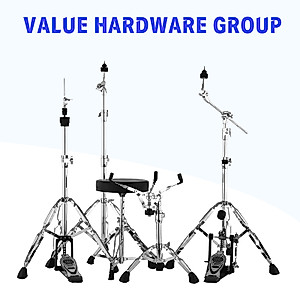 Donner Drum Set Adult with Practice Mute Pad,5-Piece 22 inch Full Size Acoustic Drum Kit for Beginner,Red- DDS-520