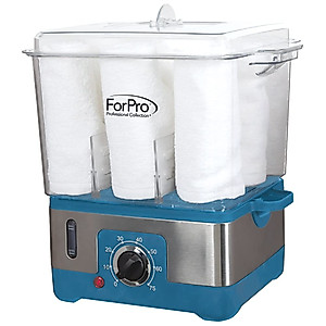 ForPro Professional Collection Premium XL Hot Towel Steamer, 50% Larger Capacity, Holds 9 Facial Towels, Quick Heating Steam Towel Warmer for Salons and Spas