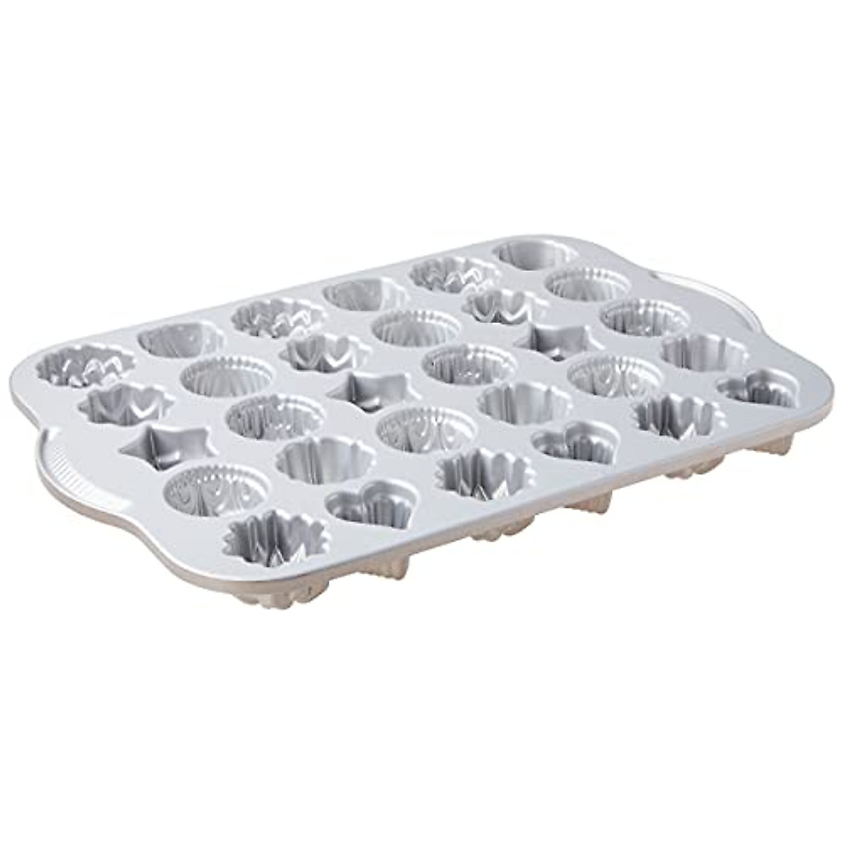 Nordic Ware Tea Cakes Cast Aluminum Cakelet, 2.5 Cup Capacity, Toffee