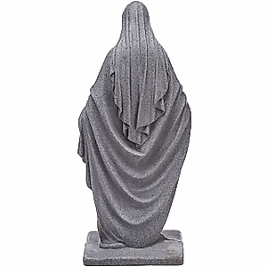 EMSCO Group Virgin Mary Statue – Natural Appearance – Made of Resin – Lightweight – 34” Height