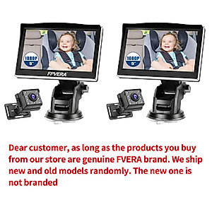 Baby Car Camera for Rear Facing, 5 Inch 1080P Infants Car Back Seat Mirror Baby Safety Camera with Monitor Infrared Lights 150° Wide View Night Vision for All Newborn Babies