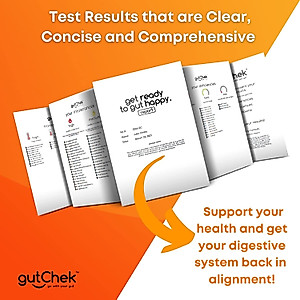 gutChek Food Intolerance Test - 640 Items Tested with Home Collection Kit, Non-Invasive & Painless Hair Analysis Food Sensitivity Test Kit for Adults, Results in 7-10 Days