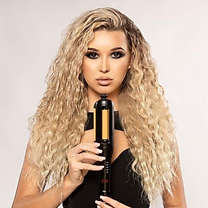 CHI Multi-Wave Styler, Hair Waver With Adjustable Barrel For Customizable Waves, Reduces Frizz & Increases Shine, Black