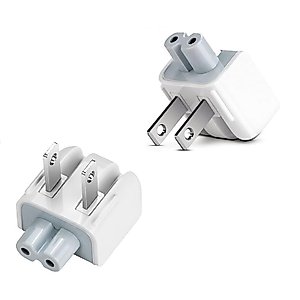 2 Pcs Mac AC Wall Adapter Plug Duckhead US Wall Charger AC Cord US Standard Duck Head for MacBook Mac iBook/iPhone/iPod AC Power Adapter Brick