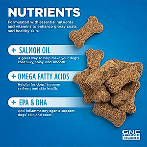 GNC for Pets Advanced Allergy Bundle Dog Supplements - Skin & Coat Dog Supplements and Seasonal Immune Support Dog Supplements - 90 Count Dog Chew, Dog Allergy Supplement, Dog Immune Supplement