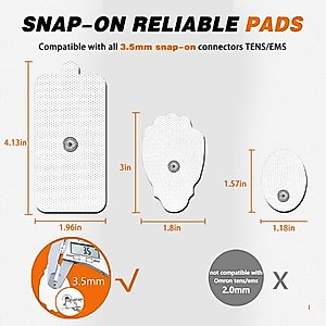 Tens Unit Replacement Pads Tens Pads Replacement Tens Unit Pads Replacement Tens Electrodes Tens Electrode Pads for Tens Unit Muscle Stimulator Pads 30PCS Compatible with Belifu Tens Unit Pads