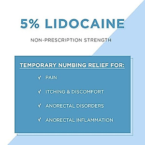 Numb Master 5% Lidocaine Topical Numbing Cream with Aloe, Vitamin E, 1 Oz Maximum Strength Topical Anesthetic Cream Pain Relief Cream for Hemorrhoid with Child Resistant Cap